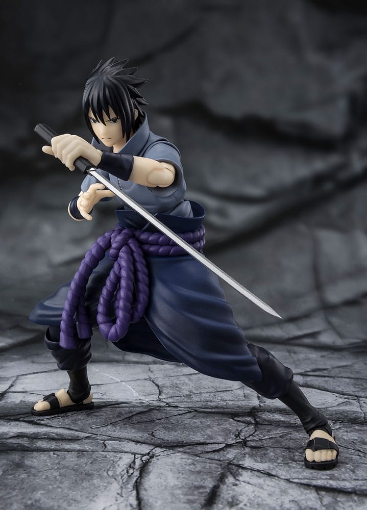 NARUTO FIGURA S.H.FIGUARTS SASUKE UCHIHA SOLITARY SHINOBI 15 CM ...